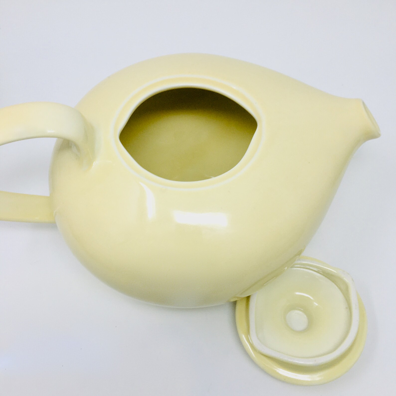 Russel Wright Lemon Yellow Teapot Mid Century Design Casual - Etsy