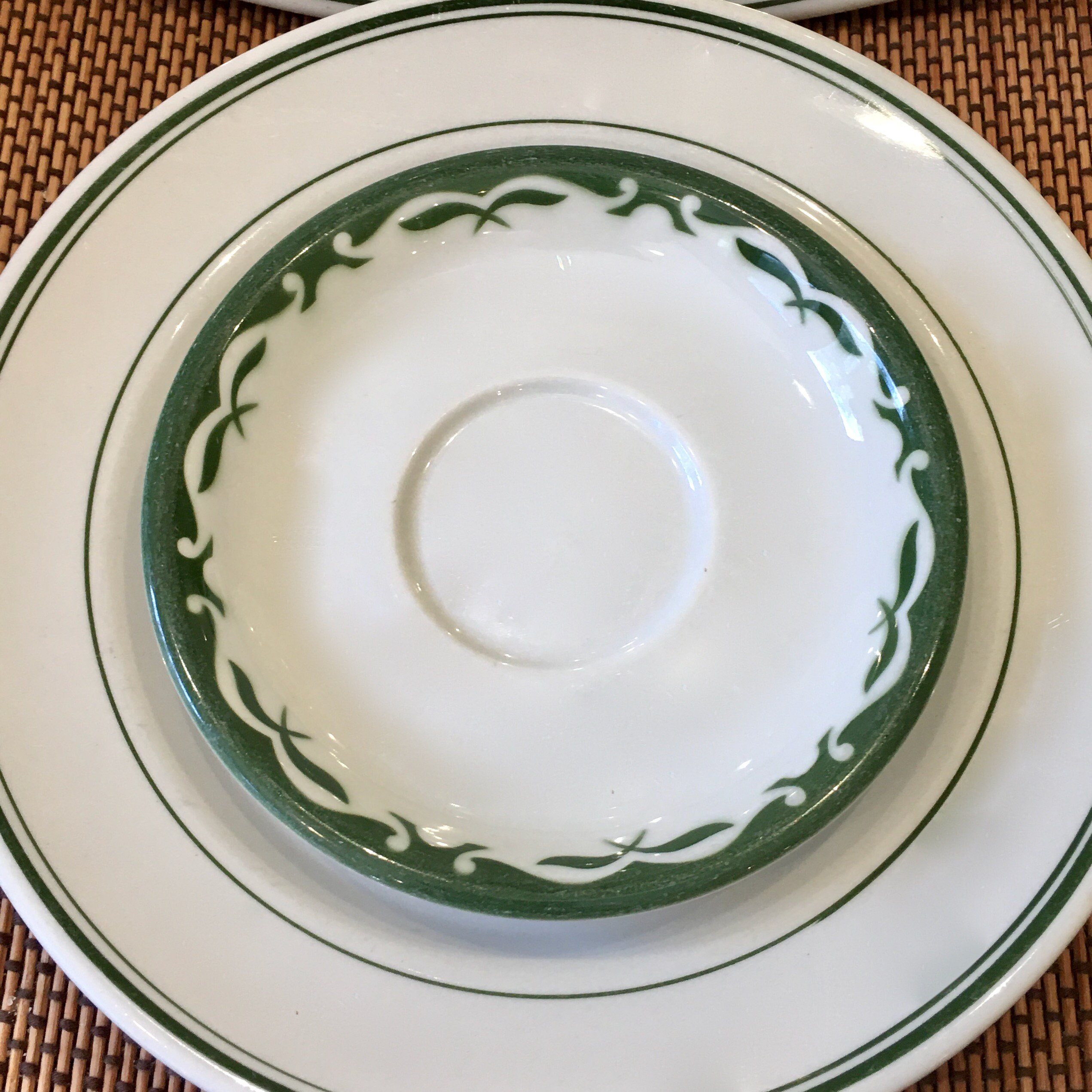 Jackson China Cup and Saucer Green Clifton NOS Restaurant - Etsy