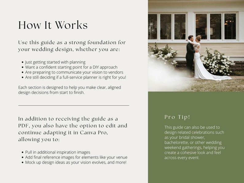 Wedding Design Guide | Editable Canva Template + Downloadable PDF ...