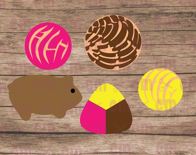 Pan Dulce SVG, Mega Bundle Pan Dulce Clipart, Concha SVG, Concha ...