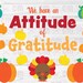 Thanksgiving Bulletin Board, Fall Bulletin Board, Attitude of Gratitude ...