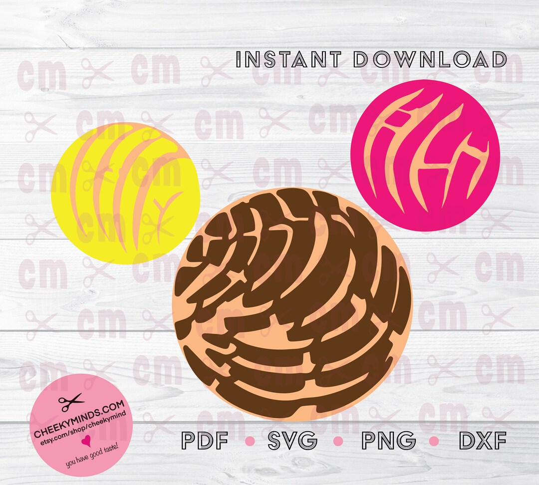 Conchas, Mexican Pan Dulce, Mexican Sweet Bread, Concha Svg, Pan Dulce ...