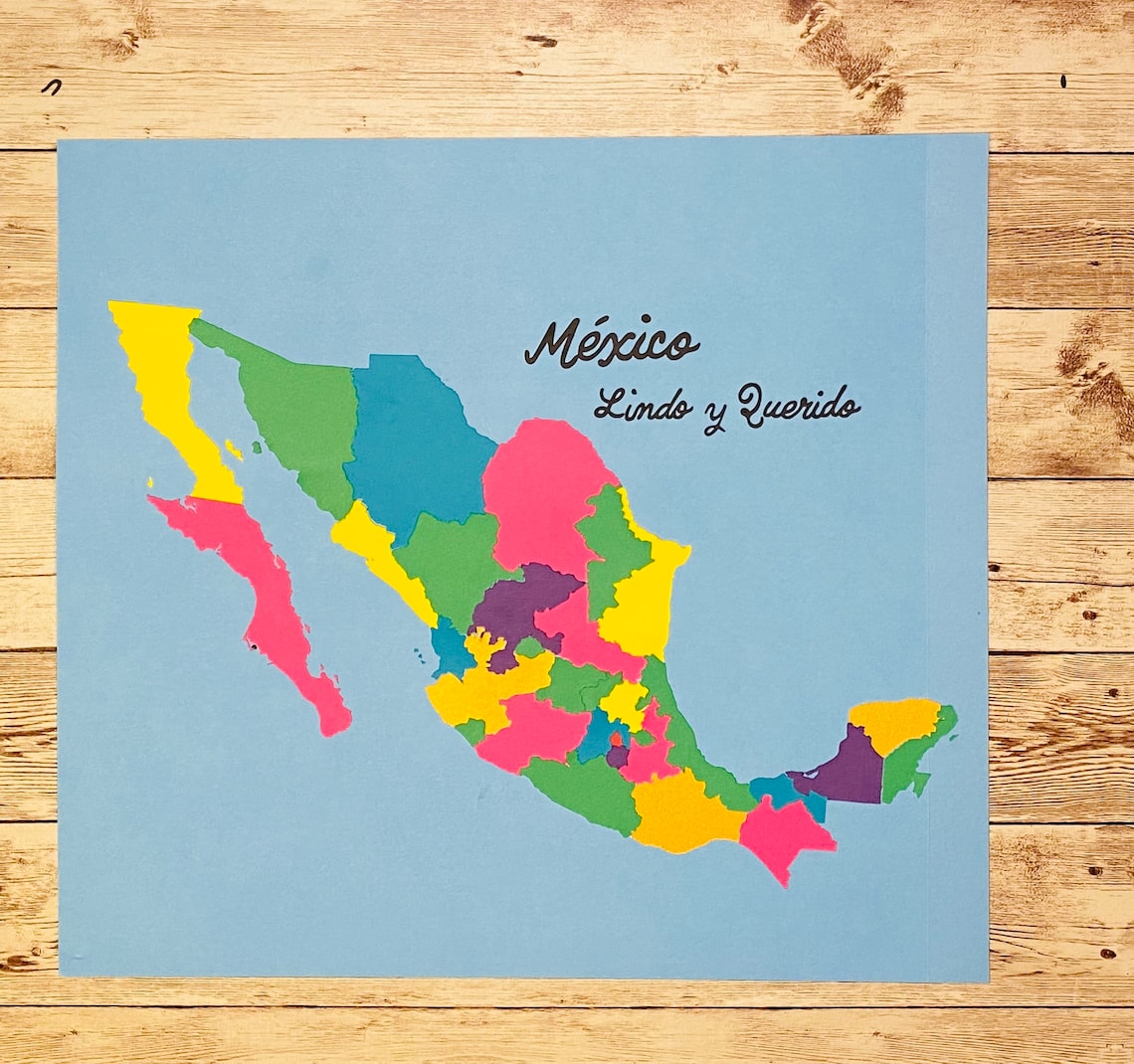 Mapa de México SVG / Estados Mexicanos / México Archivos - Etsy España