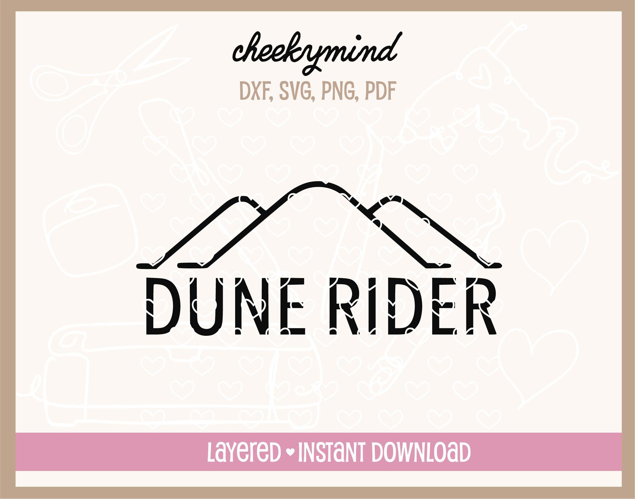 Dune Rider SVG DXF PNG - Etsy