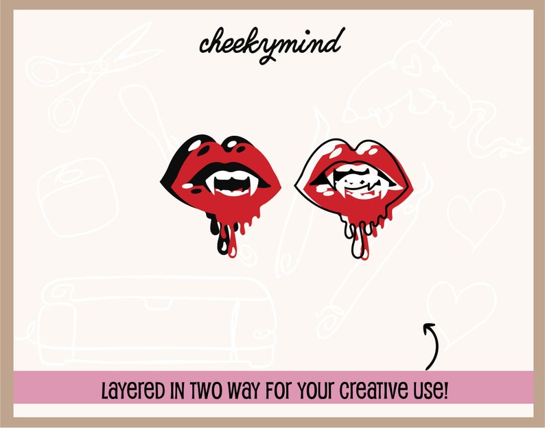 Vampire Drip Lips SVG Vampire Lips SVG to Make Tshirts Cups - Etsy