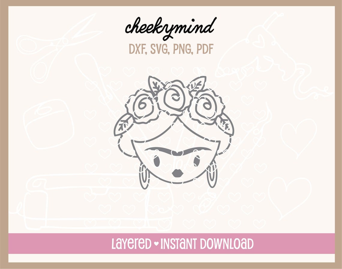 Frida Kahlo SVG Frida Kahlo Design - Etsy