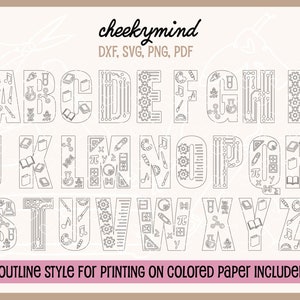 STEM Alphabet Svg | STEM Alphabet Png | STEM Font | Science Technology ...