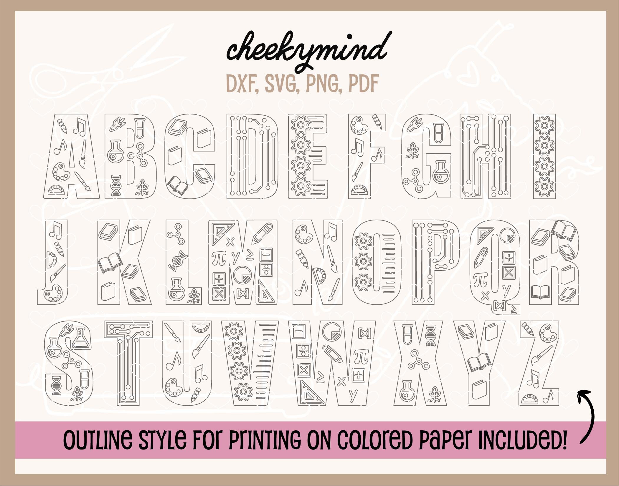 STEM Alphabet Svg STEM Alphabet Png STEM Font Science - Etsy Australia