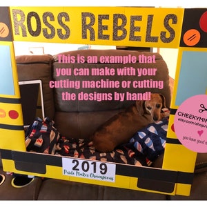 School Bus Photo Frame, Back to School Frame, Bus Driver, Download and ...