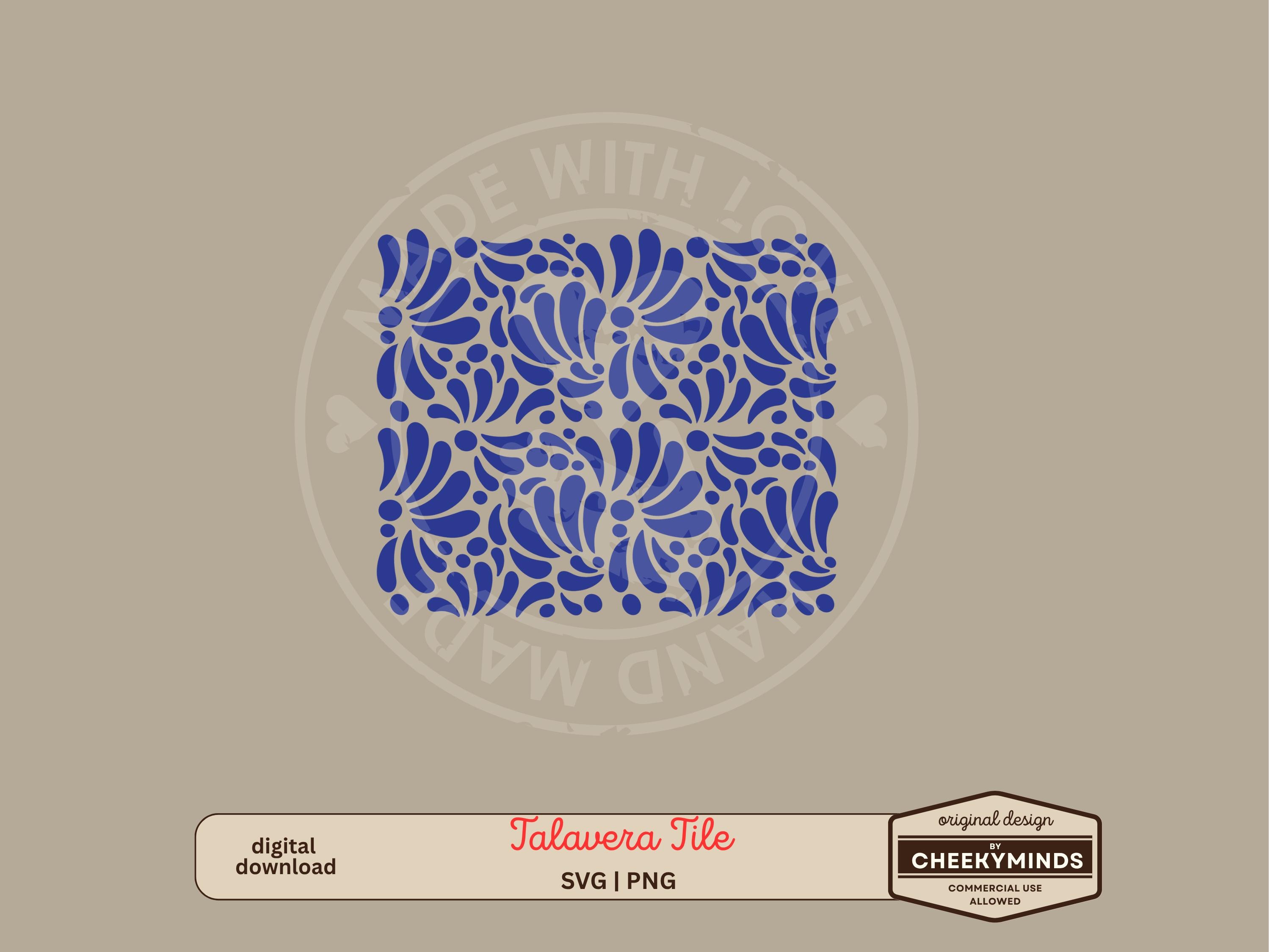 Talavera Tile SVG | Instant Download | Spanish Tile Pattern SVG ...