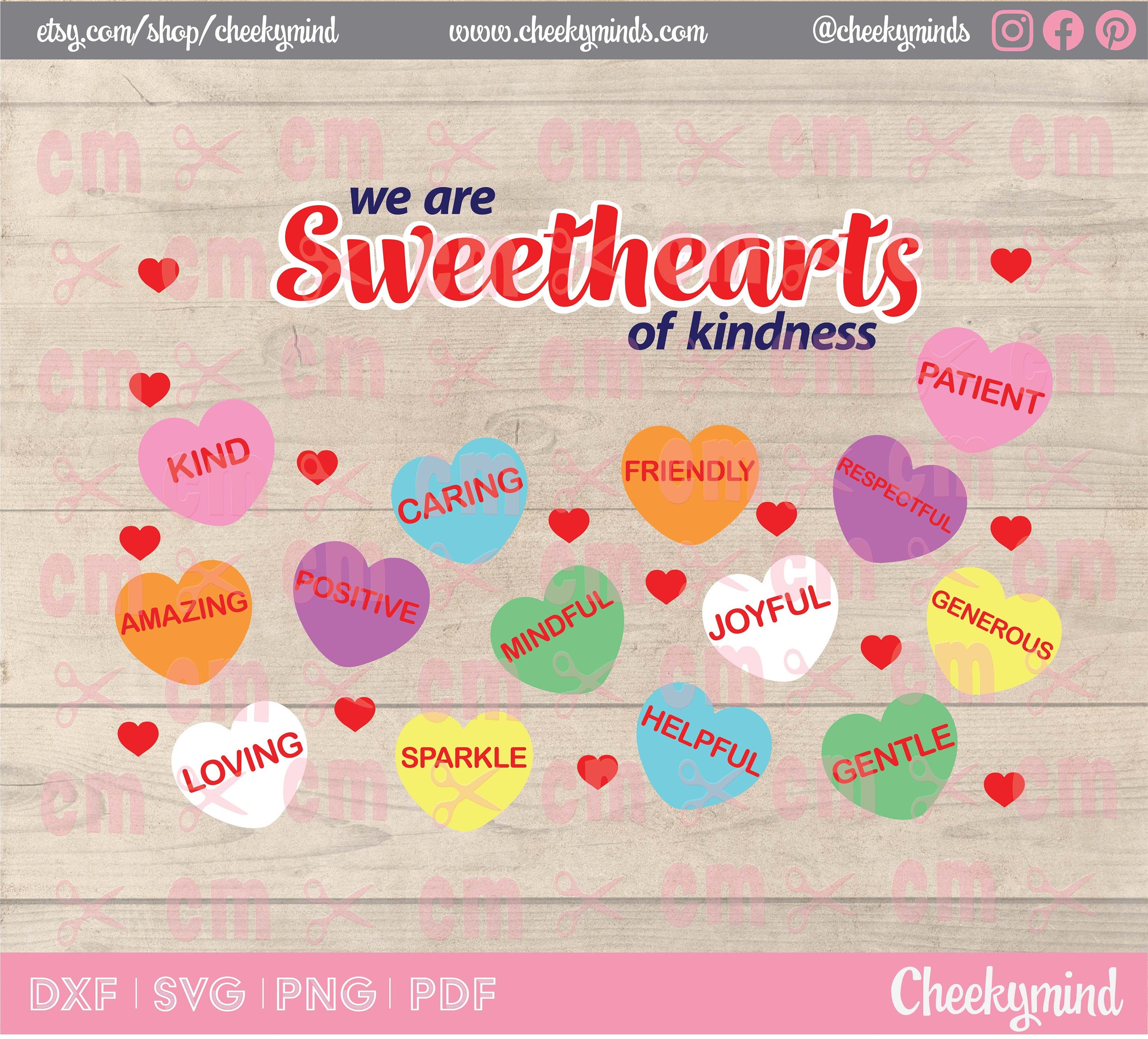 Sweethearts Bulletin Board | Kindness Classroom Bulletin Board ...