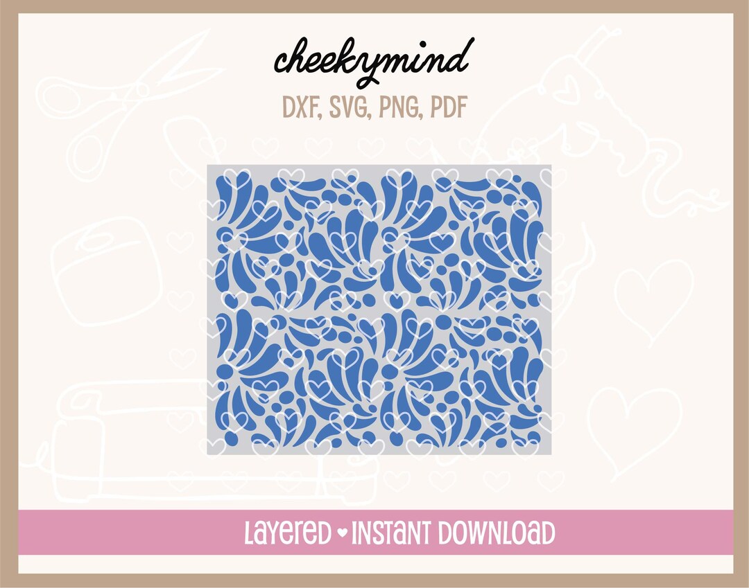Talavera Tile SVG | Instant Download | Spanish Tile Pattern SVG ...