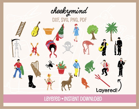 Loteria SVG Bundle 2 27 Pieces Included Loteria Clipart | Etsy