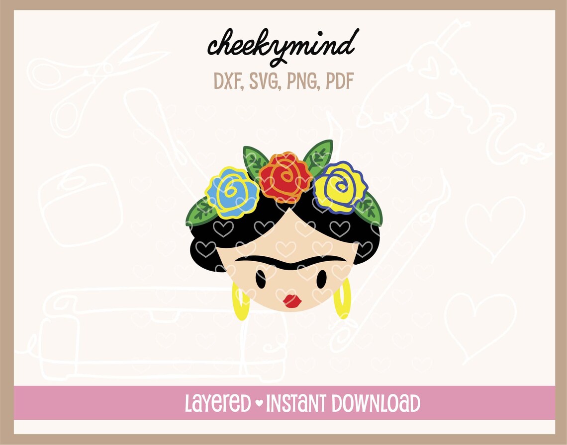 Frida Kahlo SVG Frida Kahlo Design - Etsy