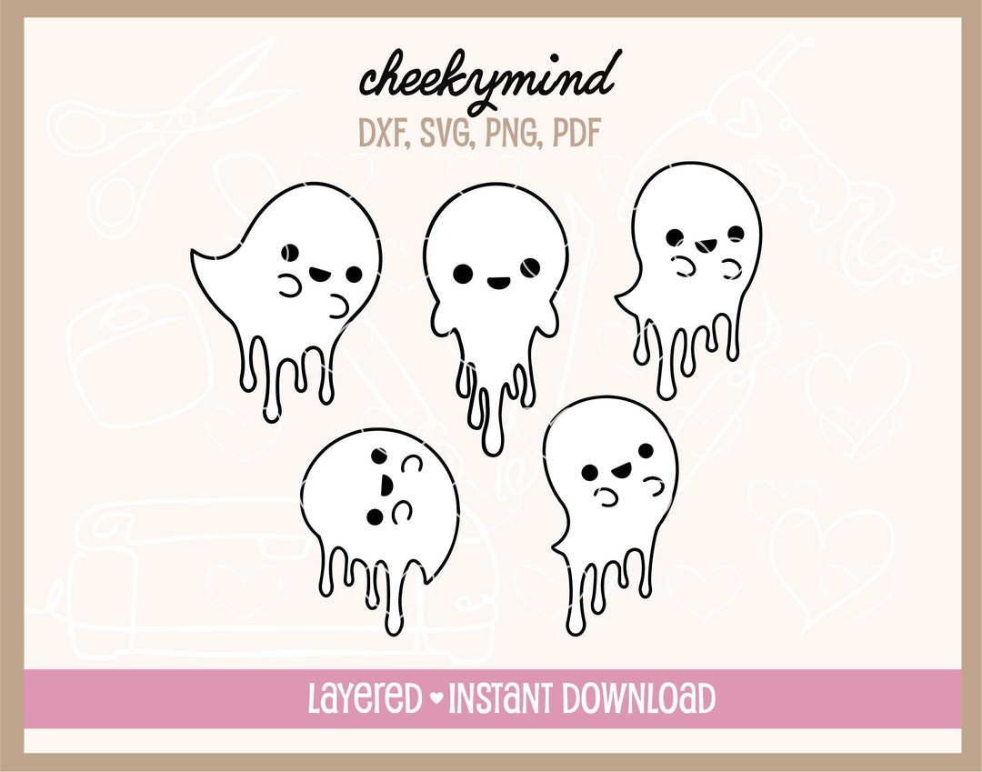 Drippy Ghosts SVG / Ghost with Drip SVG para hacer camisetas, tazas ...