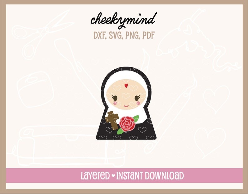 Santa Rita De Cascia SVG Santa Rita Clipart Santitos SVG - Etsy