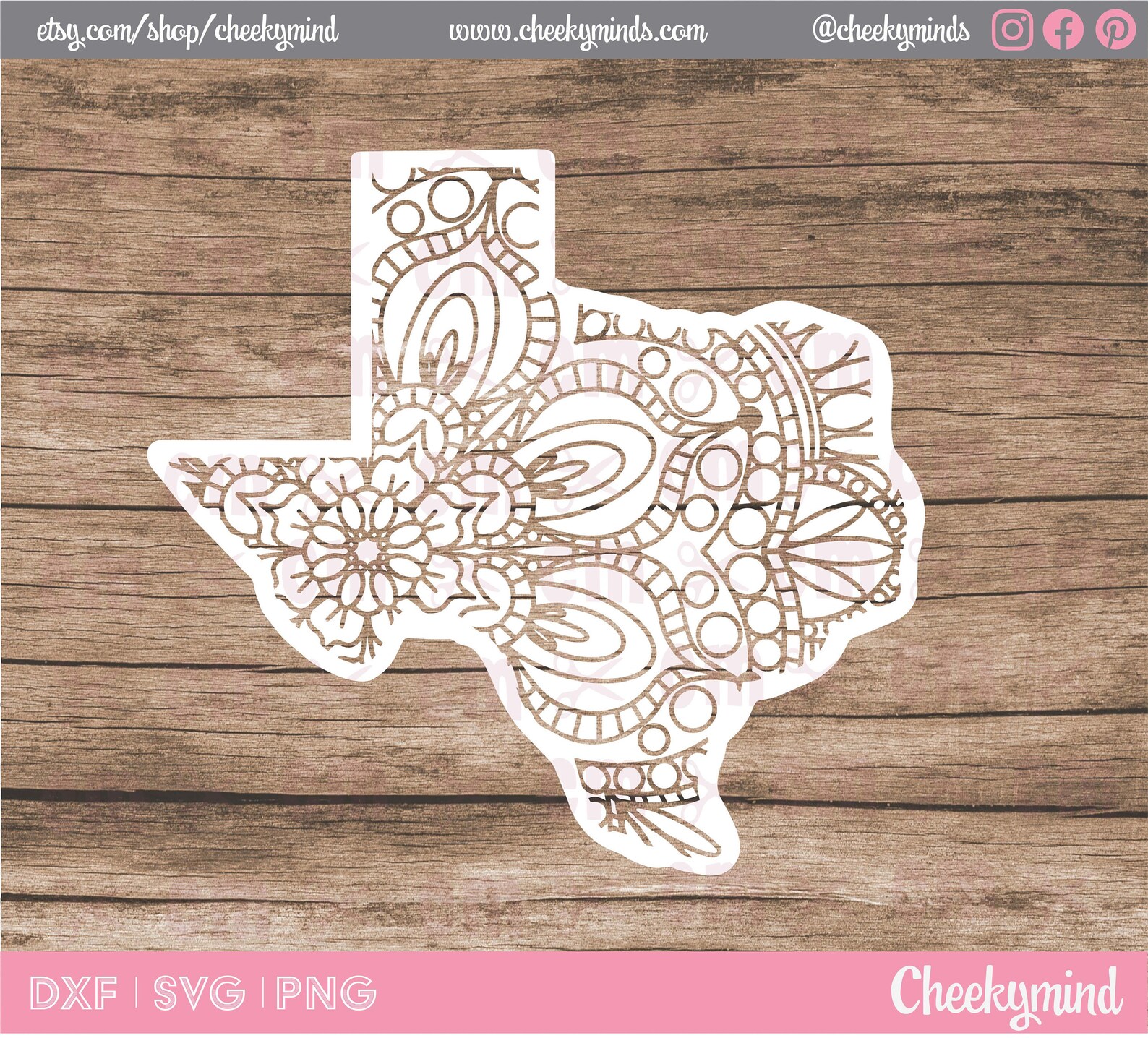 Texas Mandala Texas Zentagle Texas Farmhouse Texas | Etsy