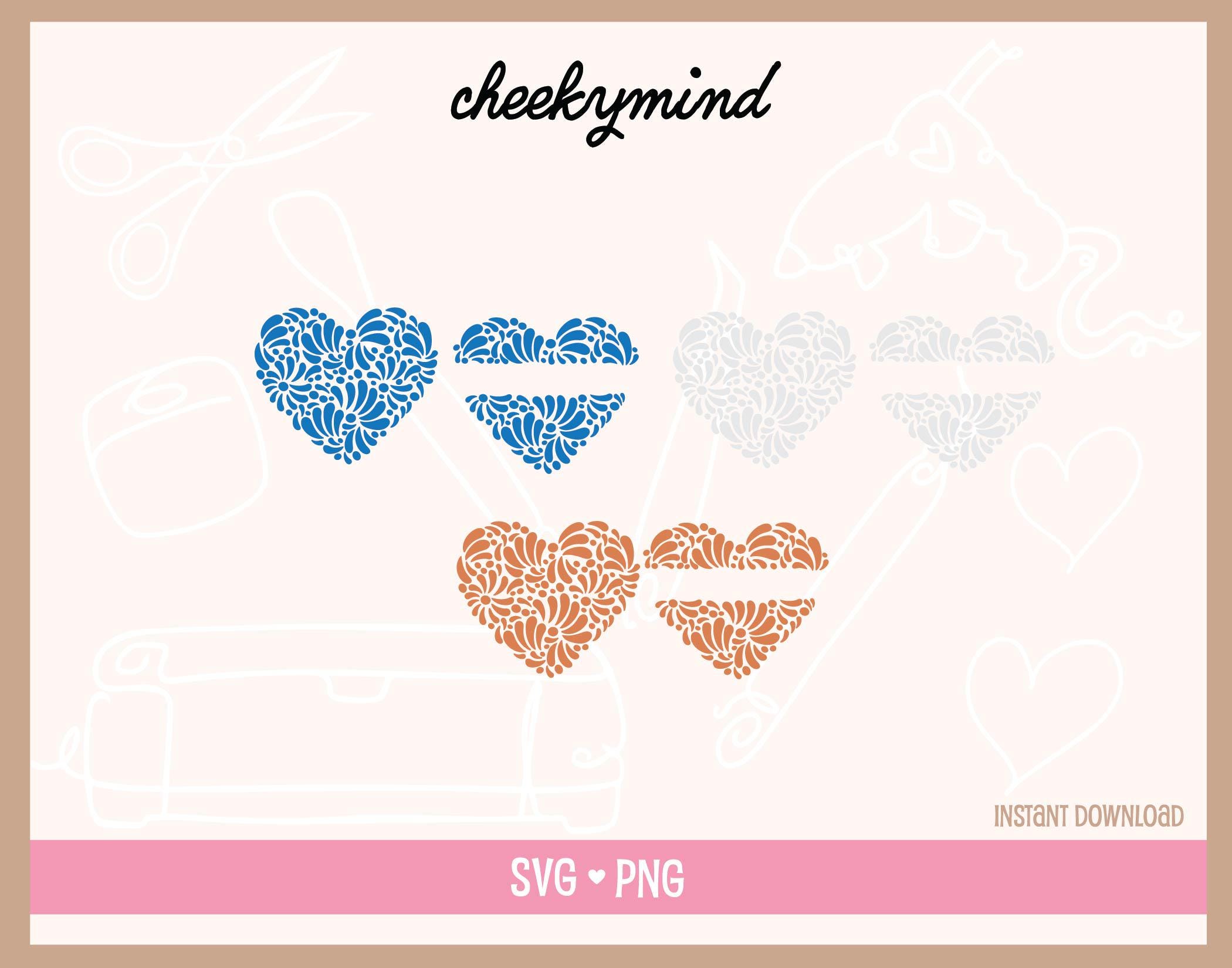 Talavera Heart SVG Instant Download Spanish Tile Corazon Pattern SVG ...