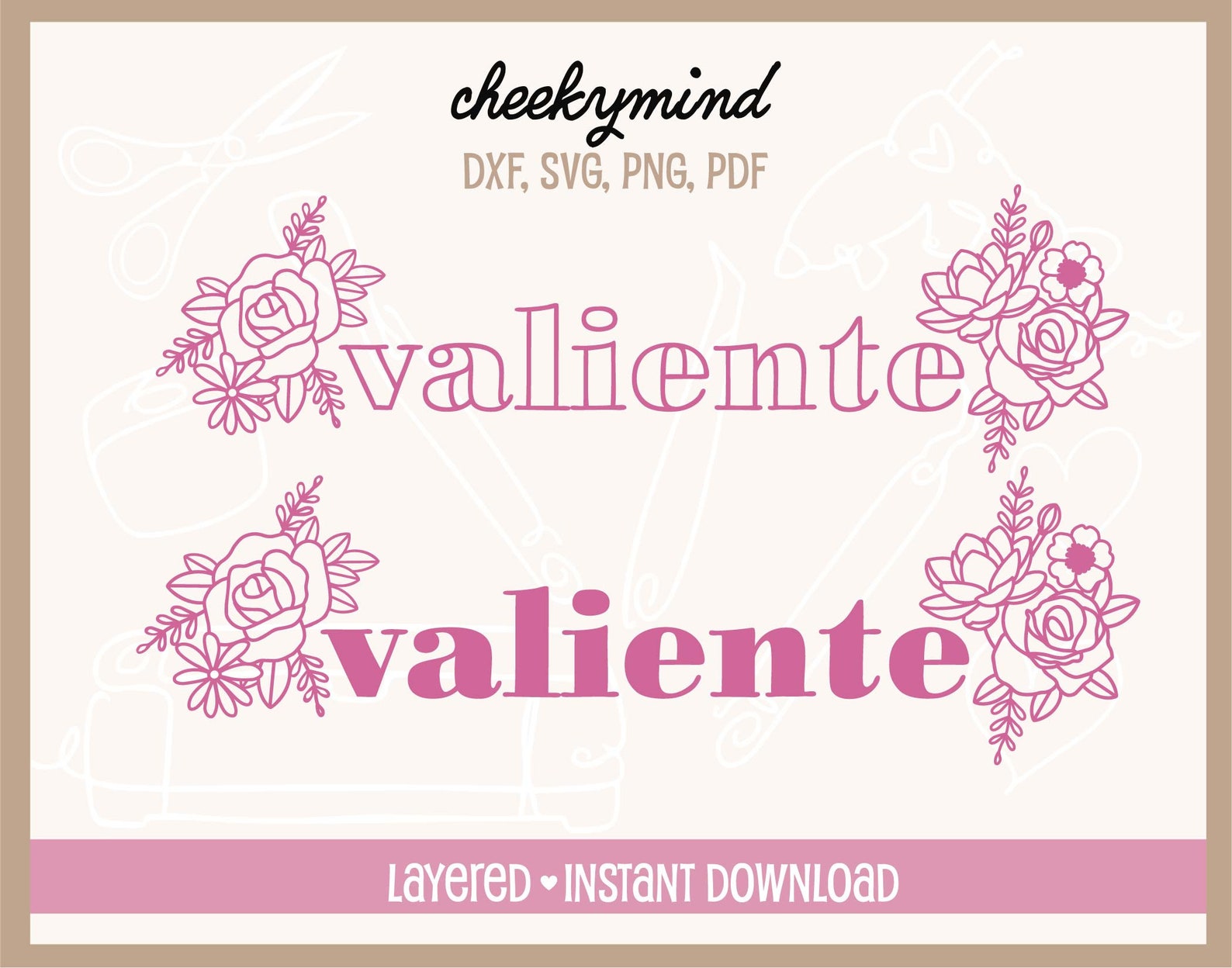 Valiente SVG Mexican SVG Spanish SVG Brave Girl Svg - Etsy