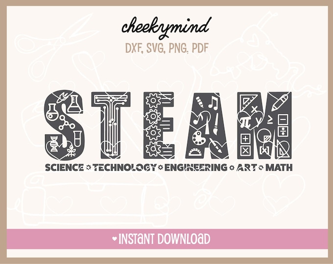 STEM Svg, Stem Logo, Stem Circuit Logo, Science Technology Engineering ...