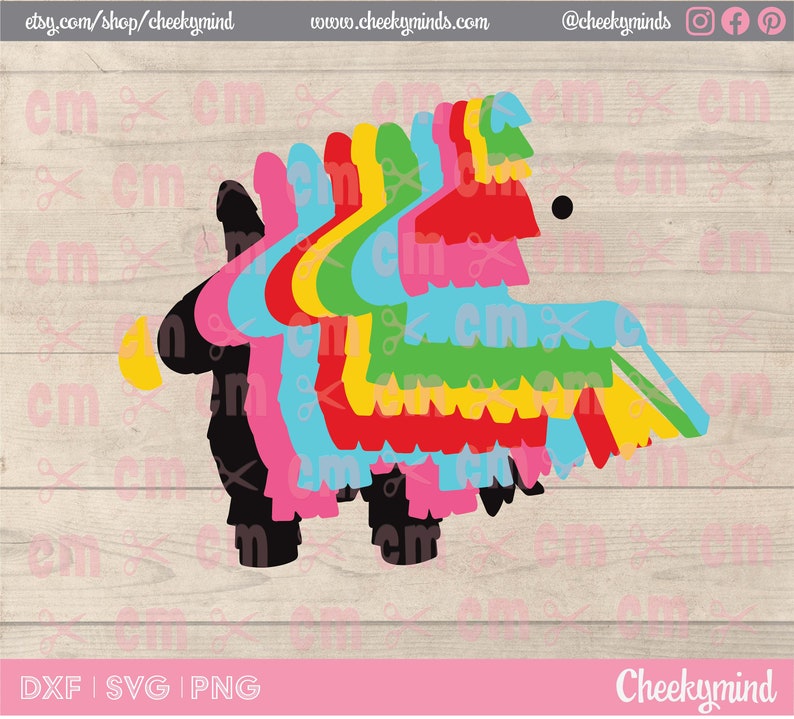 Pinata svg UPDATED to Layers Pinata Pinata Clipart | Etsy