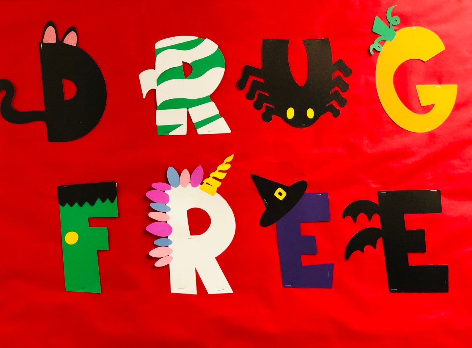 Red Ribbon Week Drug Free Bulletin Board SVG DXF PNG | Etsy