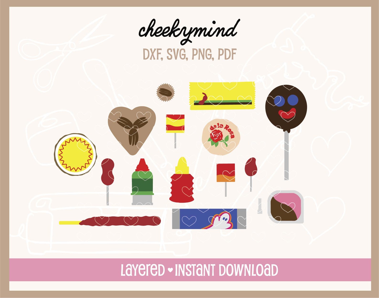 Mexican Inspired Candy SVG Bundle Mexican Candy SVG Mexican - Etsy