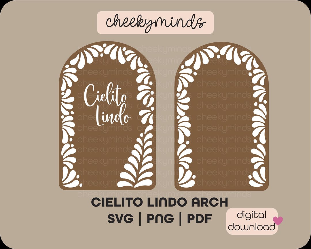 Cielito Lindo Baby Shower Talavera Arch Digital File SVG, PNG, and PDF ...