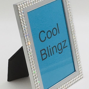 Swarovski Crystal Bling Photo Picture Frame 4" X 6" - 2 Rows Clear ...