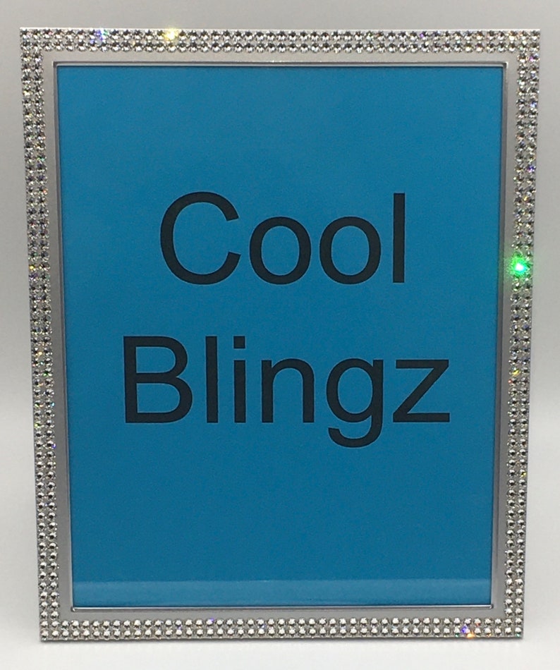 Swarovski Crystal Bling Photo Picture Frame 8" X 10" - 2 Rows Clear ...
