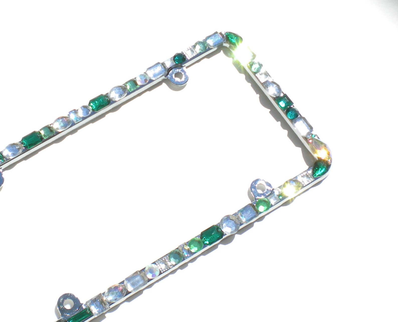 Chunky Bling Rhinestone License Plate Frame 4 Screw Holes - Etsy
