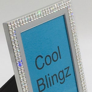 Swarovski Crystal Bling Photo Picture Frame 4" X 6" - 2 Rows Clear ...