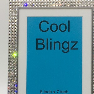Swarovski Crystal Bling Photo Picture Frame 4" X 6" or 5" X 7" - 3 Rows ...