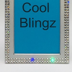 Swarovski Crystal Bling Photo Picture Frame 4" X 6" - 2 Rows Clear ...