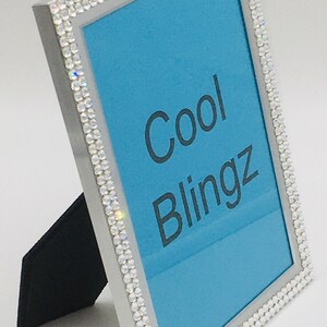 Swarovski Crystal Bling Photo Picture Frame 5" X 7" - 2 Rows Clear ...