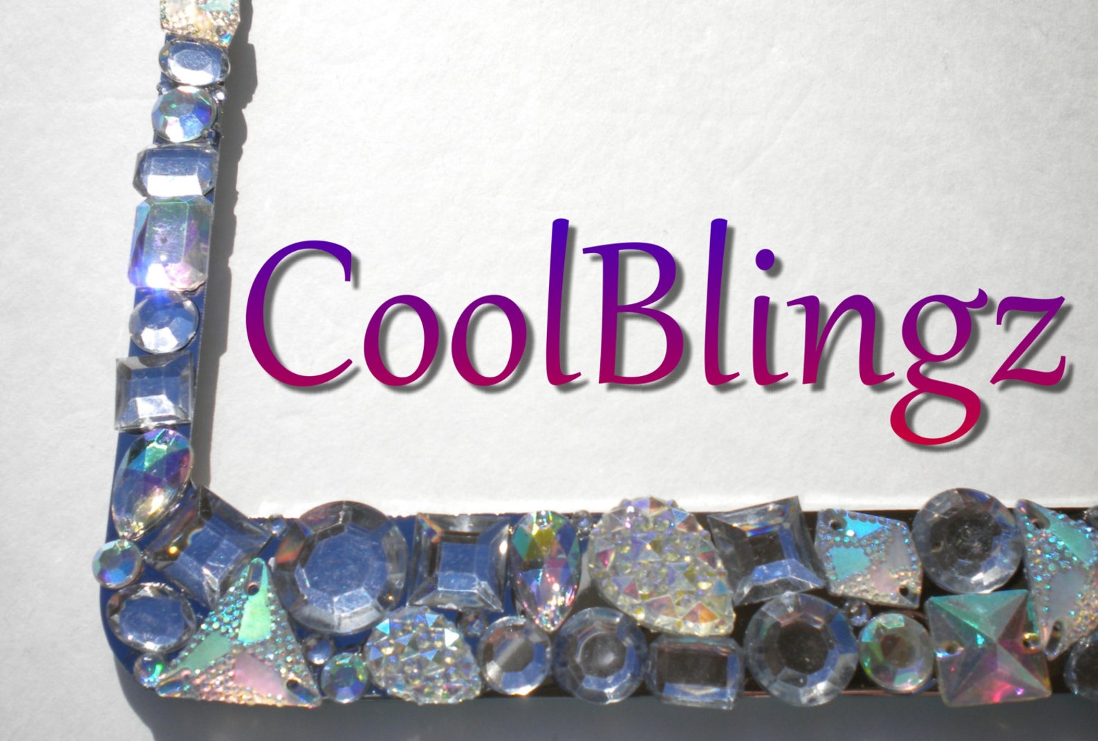 Chunky Rhinestone Bling License Plate Frame Mix AB CLEAR - Etsy