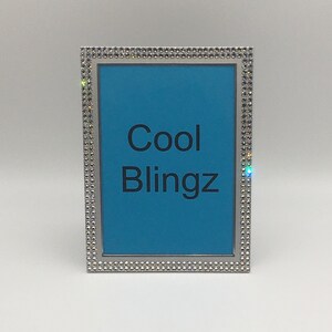 Swarovski Crystal Bling Photo Picture Frame 5" X 7" - 2 Rows Clear ...