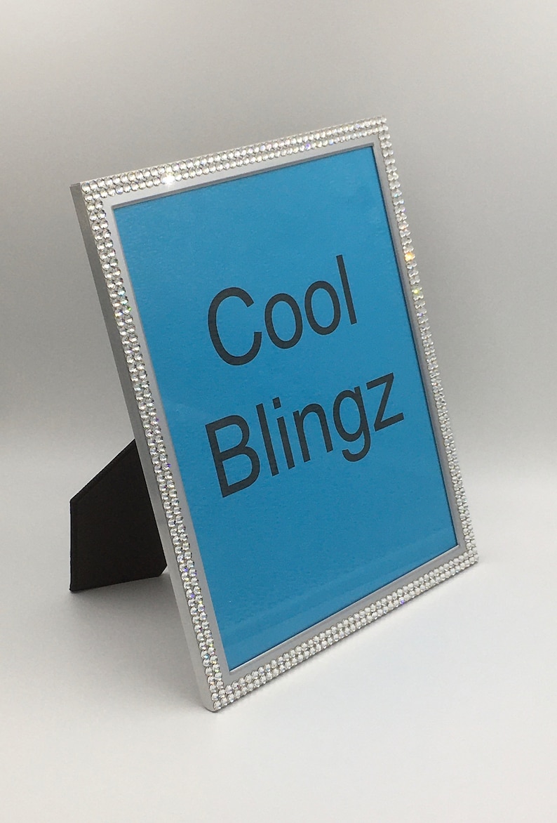Swarovski Crystal Bling Photo Picture Frame 8" X 10" - 2 Rows Clear ...