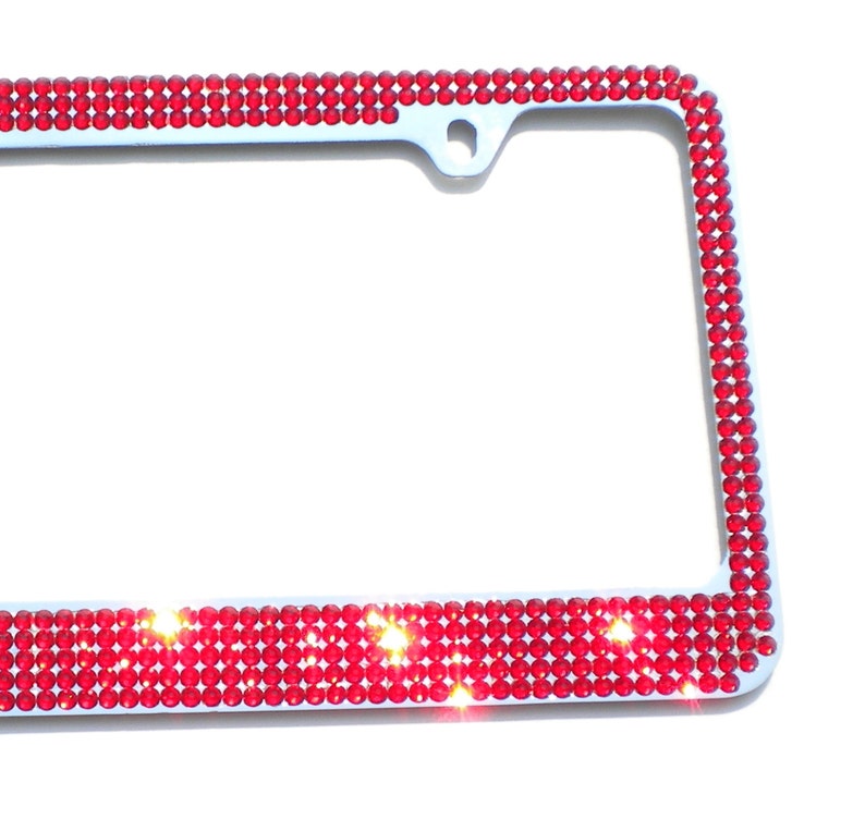 Made with Swarovski Crystal Bling License Plate Frame 5 Row | Etsy