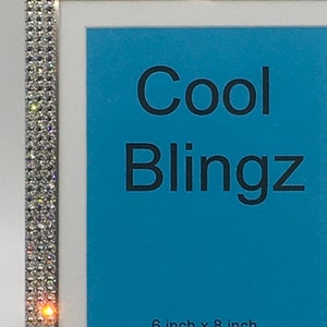 Swarovski Crystal Bling Photo Picture Frame 5" X 7" or 6" X 8" - 3 Rows ...