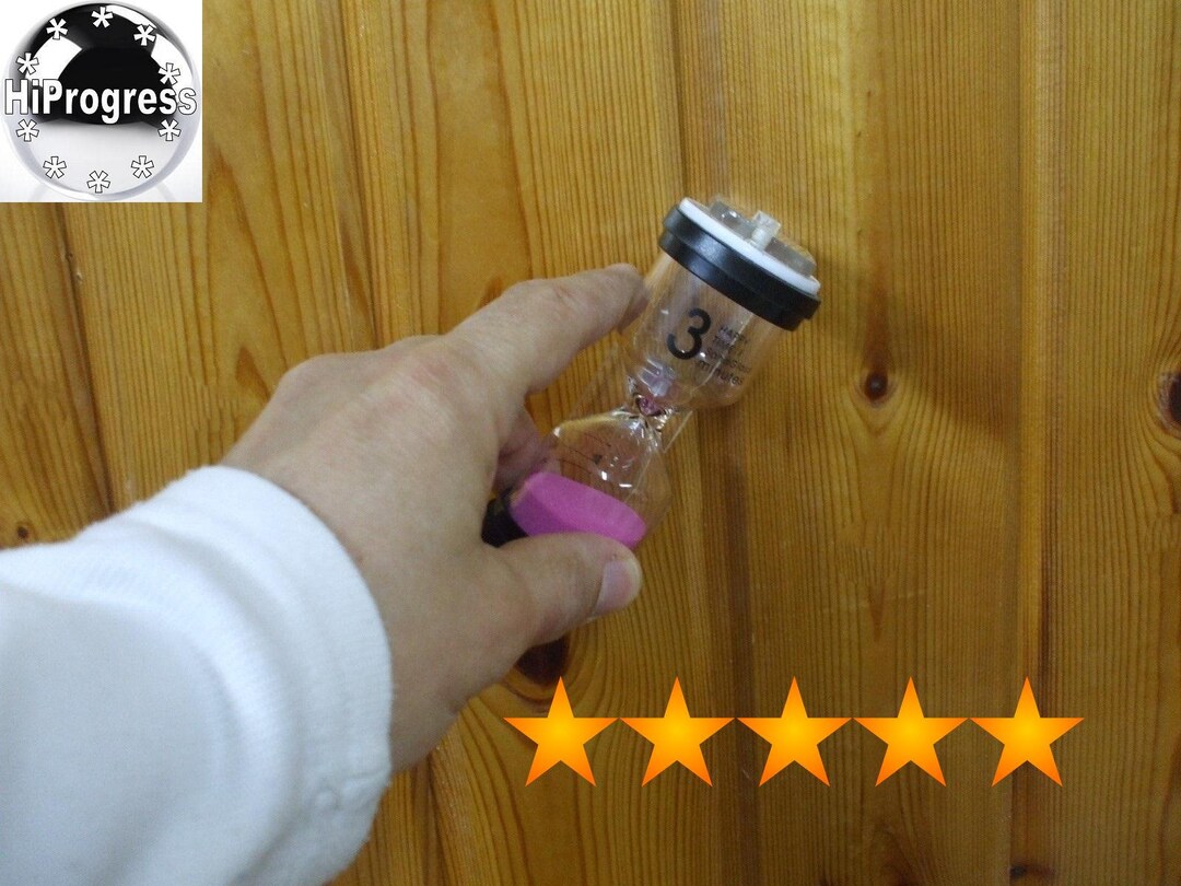 Wall Hanging Hourglass Sandglass Sand Timer With Holder for Fitness Gym ...
