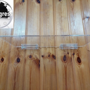 Wall Clear Acrylic Shelf With Two Acrylic Shelf Brackets - Etsy