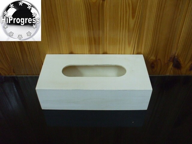 Unfinished Plain Natural Wood Slotted Box for Tissue - Etsy