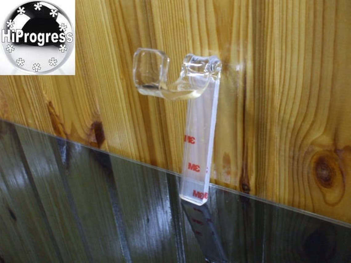Clear Transparent Acrylic Hook for Kitchen Bathroom Wall Installation ...