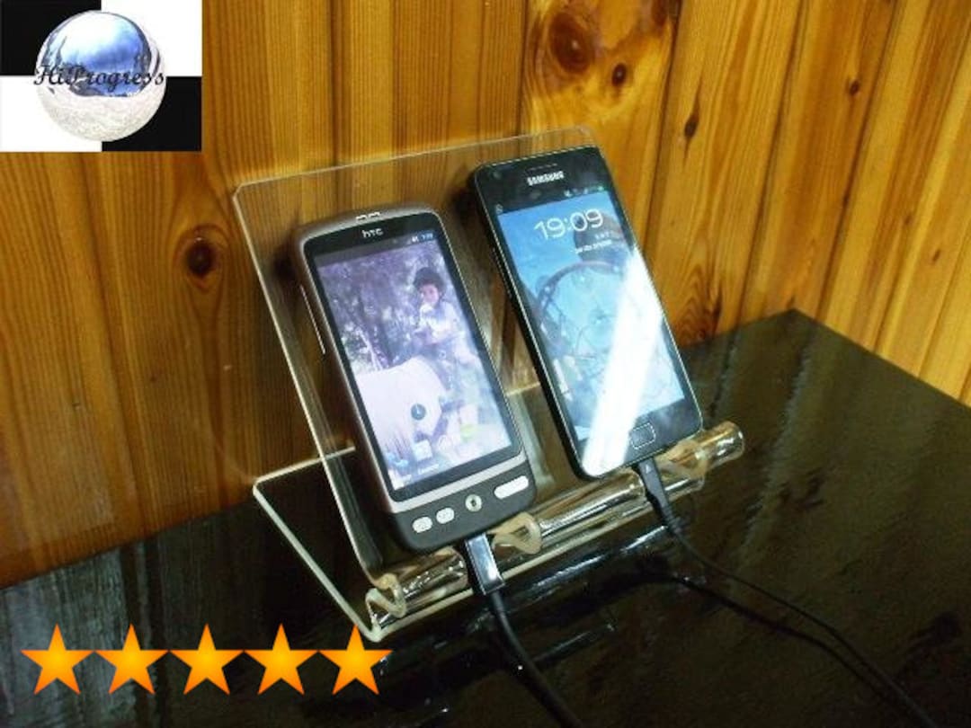 Desktop Universal Dual Holder Stand Display for Two 2 Couple ...