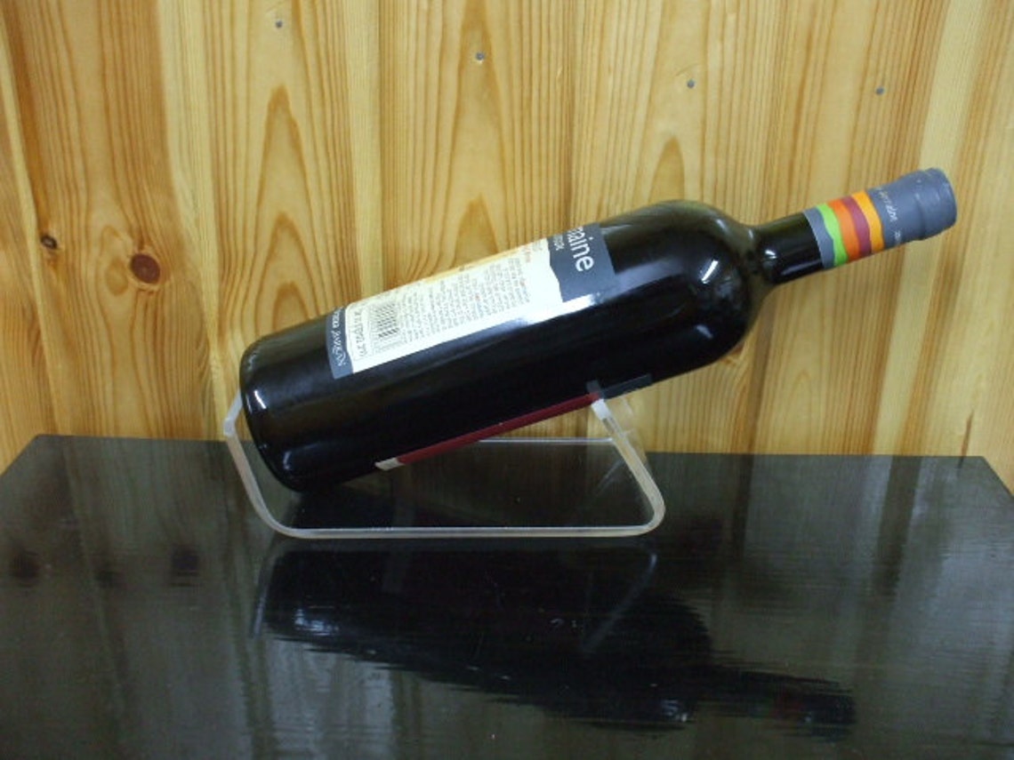 Single Wine Bottle Holder Stand Display - Etsy
