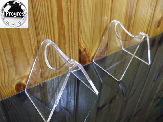 Two Pcs Clear Acrylic Stands Brackets Holders Supports for | Etsy