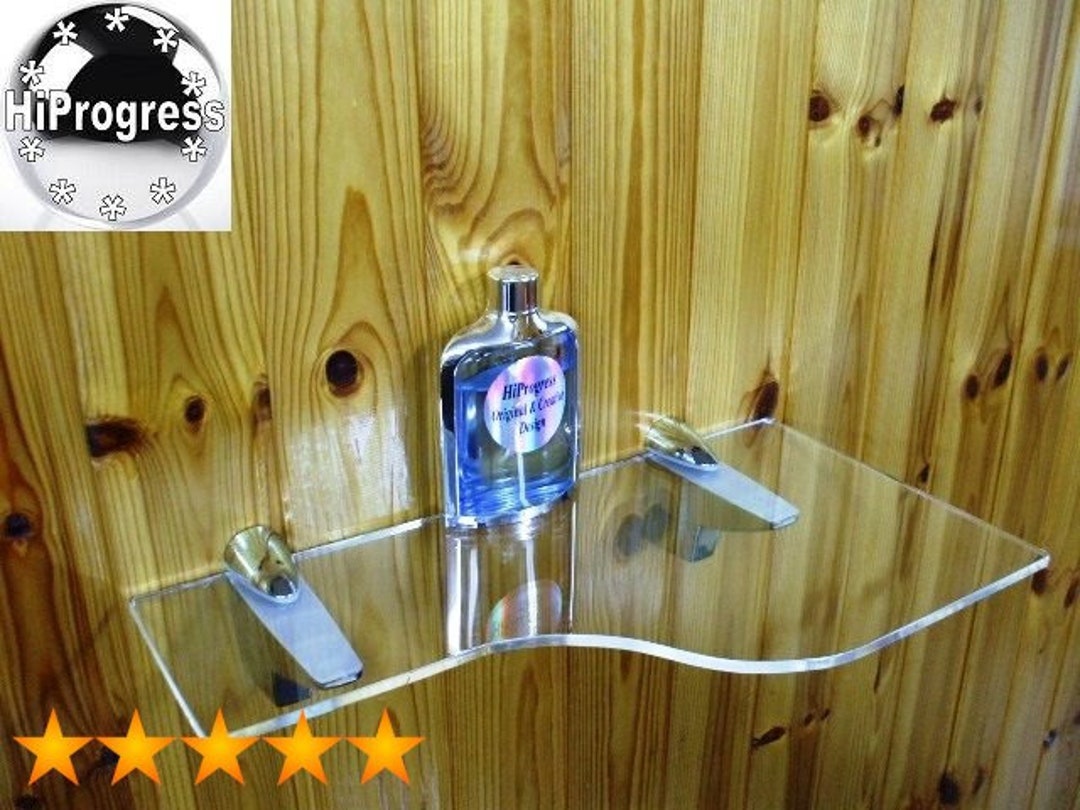 Large Wall Clear Acrylic Infinity Style Shelf With Large Two Shelf ...