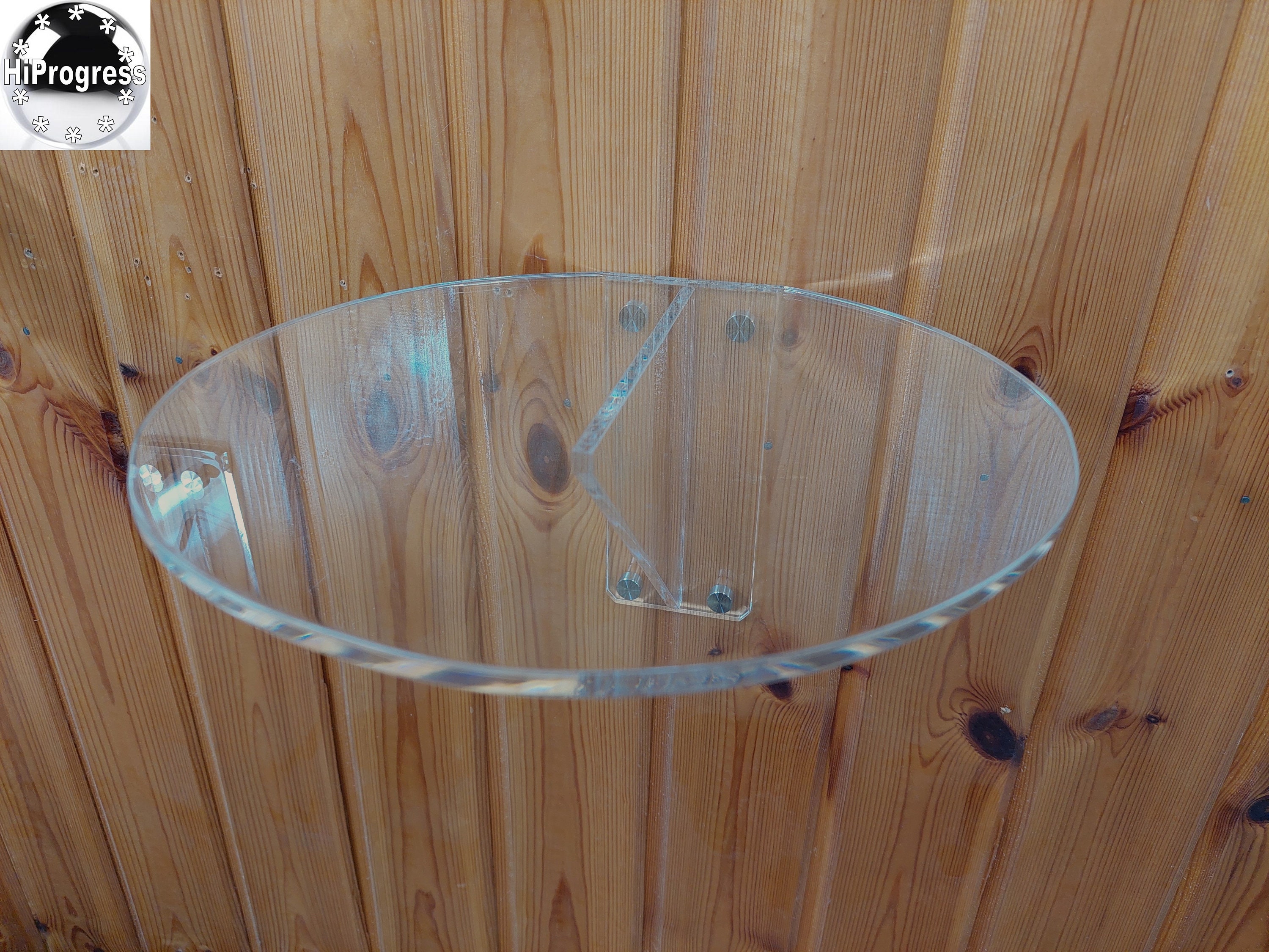 Wall Clear Acrylic Round Plexi-glass Shelf - Etsy