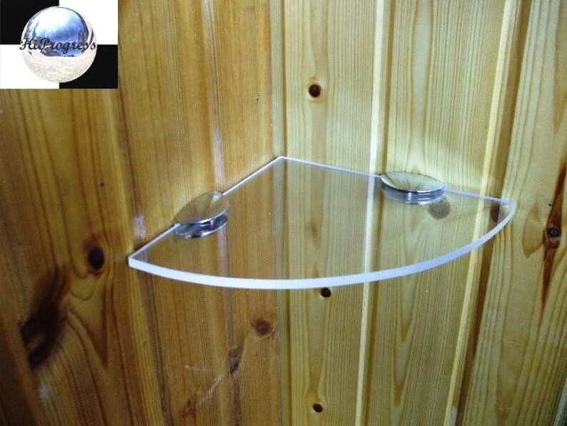 Shower Bathroom Wall Clear Transparent Corner Acrylic Shelf - Etsy